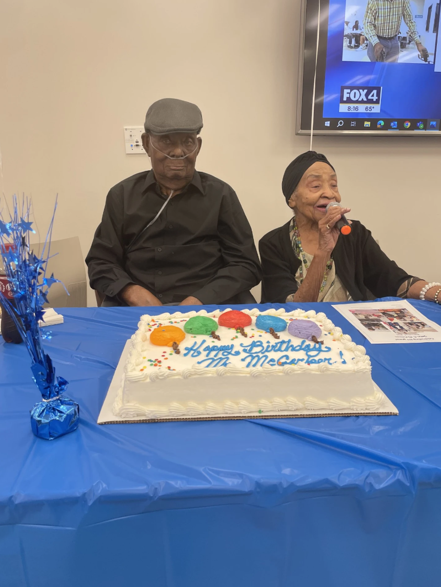 Dallas senior center member turns 104